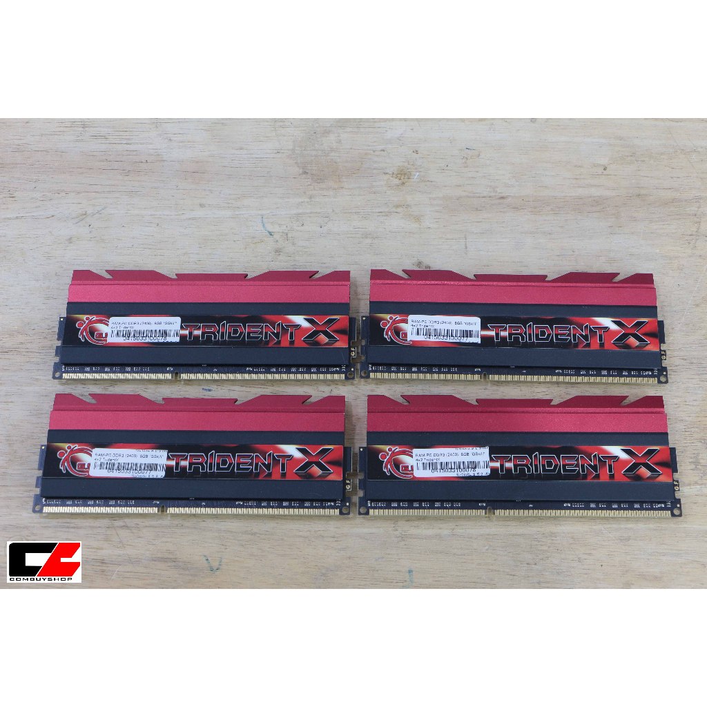 RAM DDR3 16GB G.SKILL TRIDENT X 16GB(4x4) / 2400 / ประกัน COMBUYSHOP 1 ...