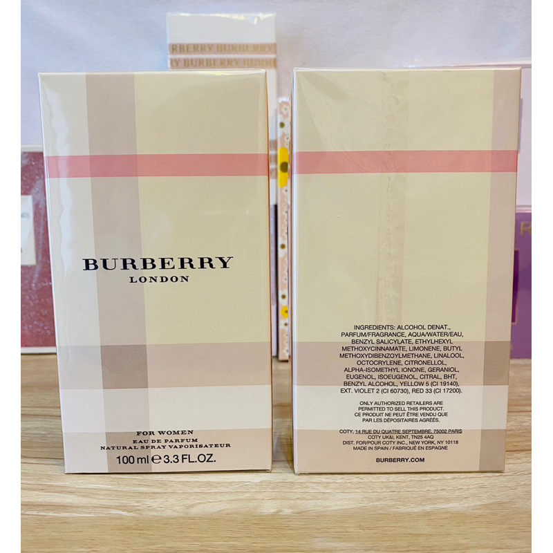 Burberry London Women EDP 100 ml. กล่องซีล ของใหม่ | Shopee Thailand