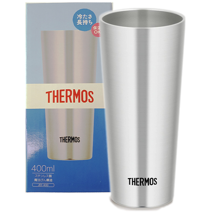 Thermos JDI-400 แก้วเก็บอุณหภูมิ สูญญากาศ แบบสแตนเลส 2 ชั้น เก็บความร้อน ความเย็น ขนาด 400ml ของ ...