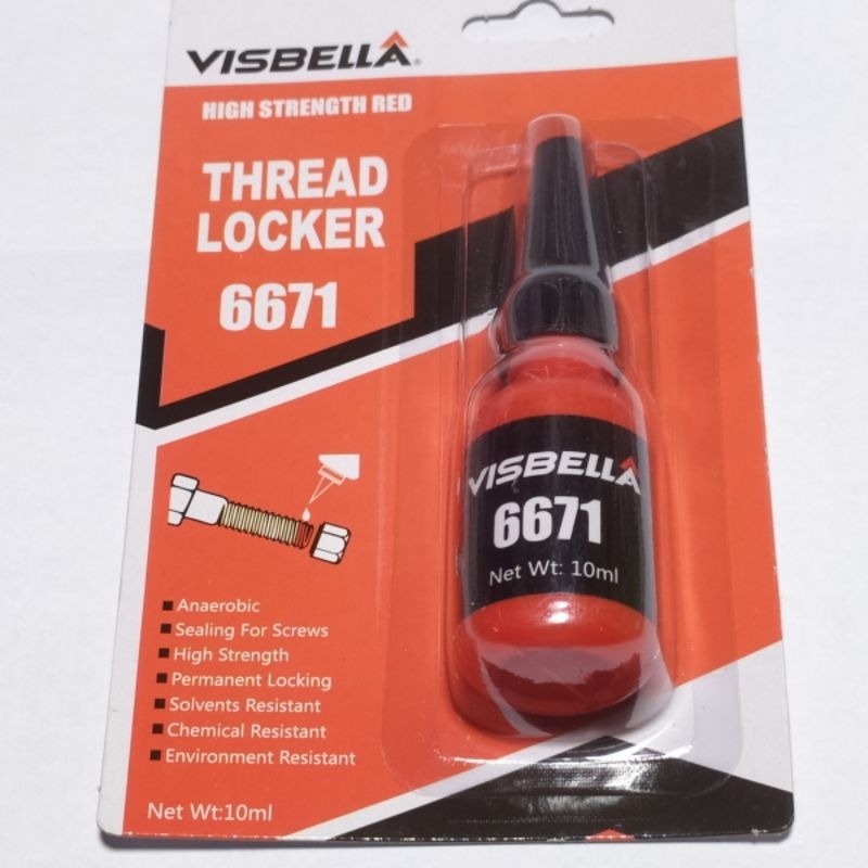 น้ำยากันน็อตคลาย น้ำยาล็อคเกลียว VISBELLA THREAD LOCKER 6671 แบบแรงยึด ...