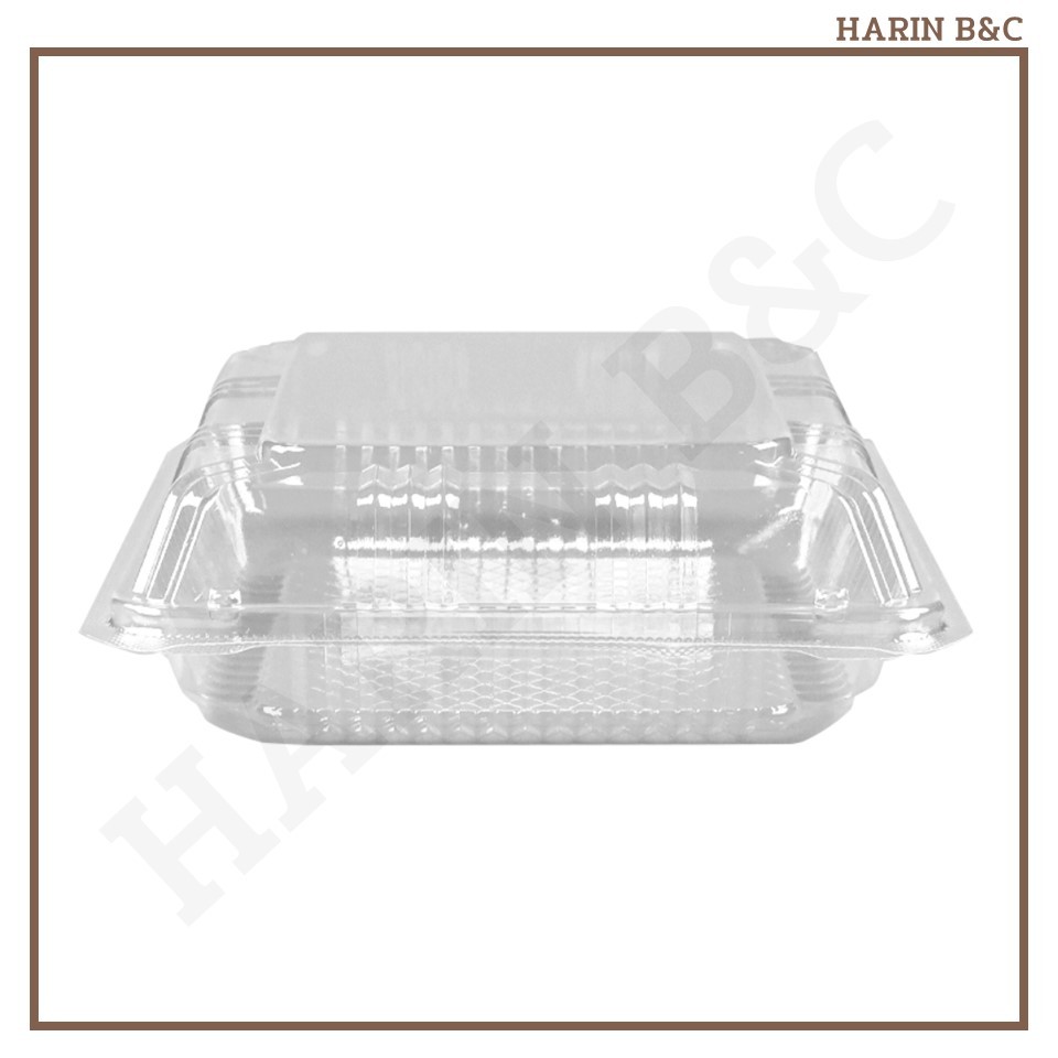 กล่องใส OPS TP-106A แบบฝาล็อค 50ใบ / OPS Food Container 21x21.5x7cm ...