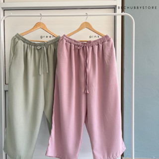“Table pants” กางเกงขายาวเอวสม็อค ไซต์ใหญ่ยืดได้60นิ้ว ใส่สบายมาก ...
