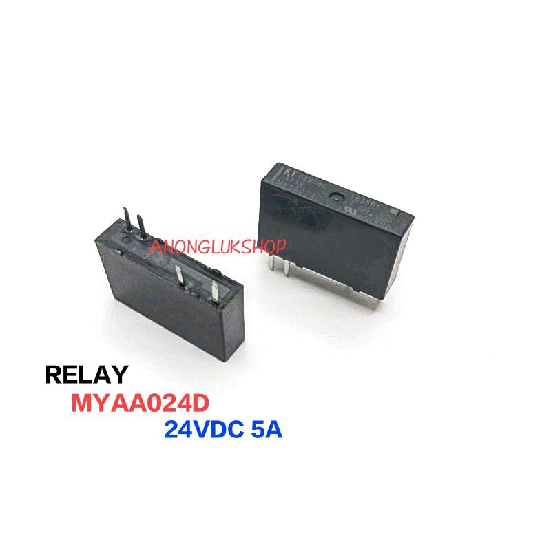 ราคาต่อ 1ตัว 👉👉 MYAA024D MYAA024 FTR-MYAA024D FUJITSU PLC RELAY 24V 4ขา 5A | Shopee Thailand