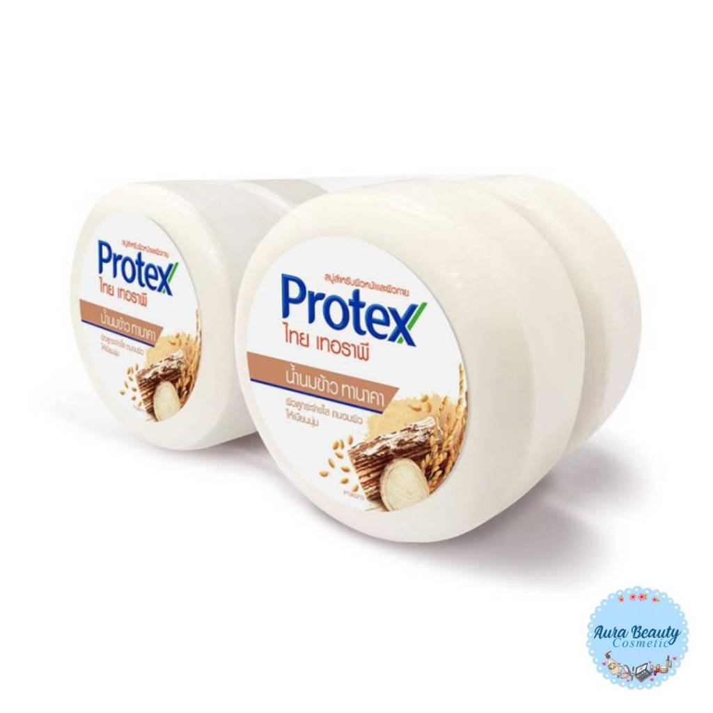 📍 (4ก้อน/แพ็ค) Protex Soap 145 กรัม โพรเทคส์ สบู่ไทยเทอราพี น้ำนมข้าวทานาคา | Shopee Thailand