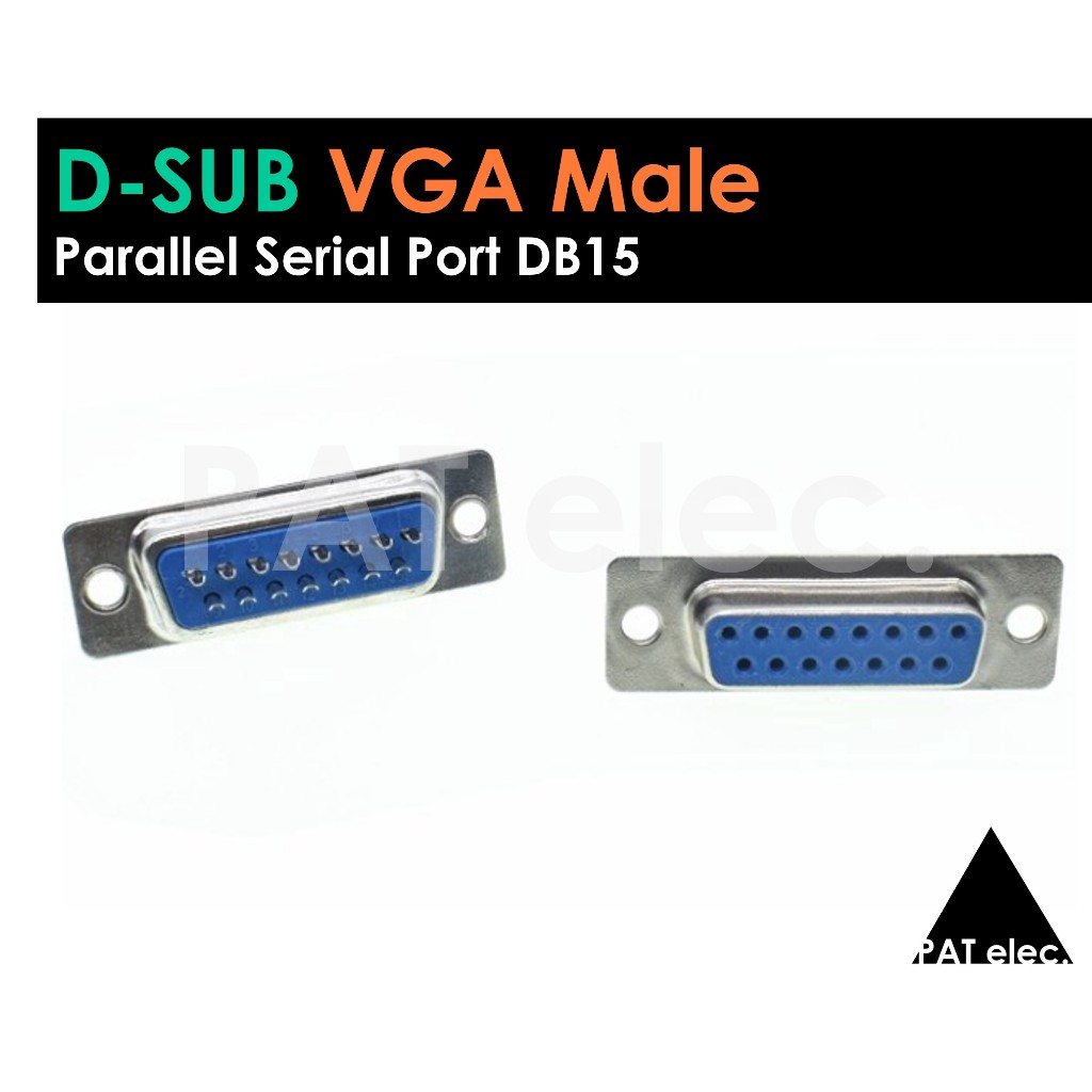 86. อะไหล่ พอร์ต ขั้วต่อ ตัวผู้ VGA D-SUB Connector Parallel Serial ...