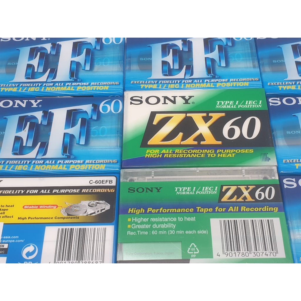 เทปเปล่า SONY EF60 - ZX60 ความยาว 60นาที | Shopee Thailand