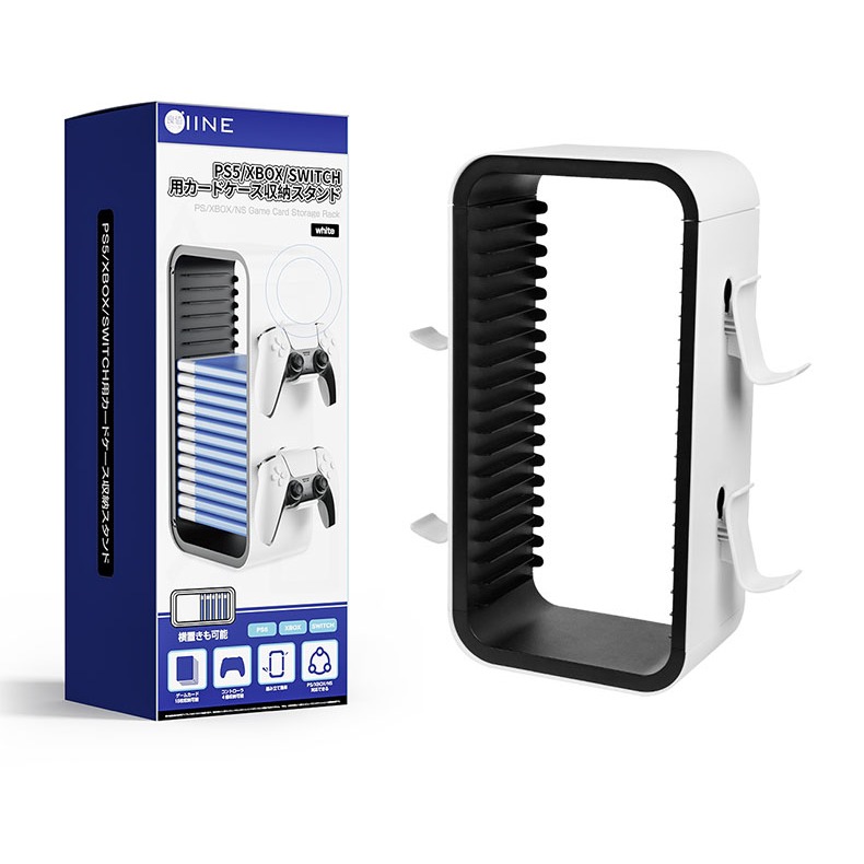 NEW IINE ชั้นวางแผ่นCassette Storage Rack Handle Bracket PS5/NS ชั้นวางแผ่นดิสก์ ps4 ps5 xbox ...