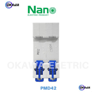 Nano เมนเซอร์กิตเบรกเกอร์ 2 โพล 2P AC 10kA PMD42 20A,16A,20A,32A,40A แบบราง DIN นาโนเบรกเกอร์ ...
