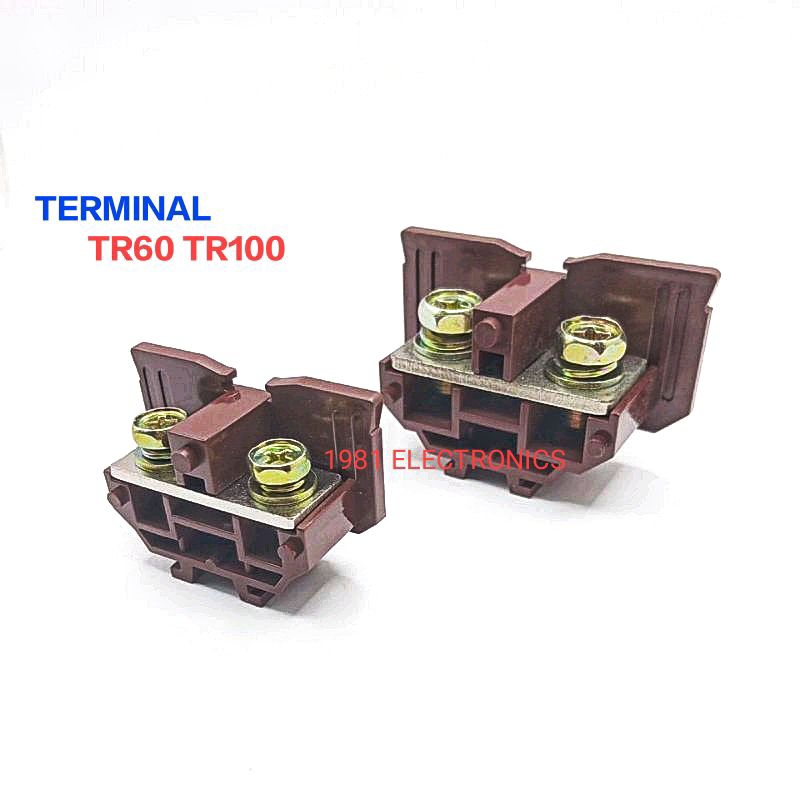 ราคา 1ชิ้น👉👉 TERMINAL TR30 TR60 TR100 เทอร์มินอลยึดร่างปีกใน ฝาปิด ...