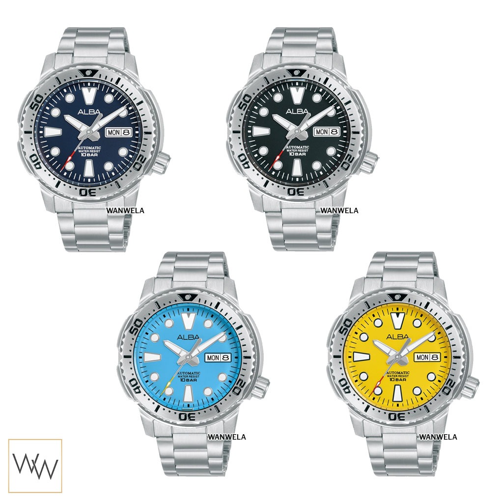 ของแท้ นาฬิกาข้อมือ ผู้ชาย ALBA Automatic Mini Tuna เครื่องศูนย์ไทย ...