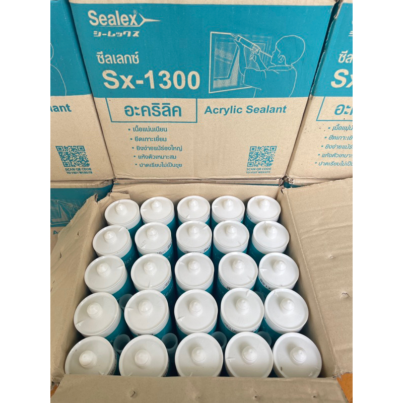แด๊ป SEALEX sx-1300 Acrylic Sealant 460 กรัม (1ลัง/25หลอด) | Shopee Thailand