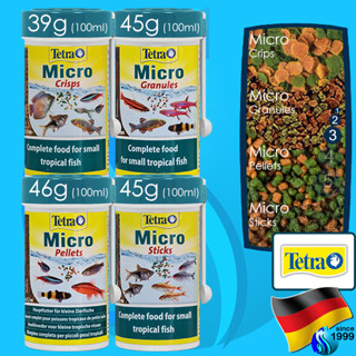 Tetra Micro Crips / Granules / Pellets / Sticks 100ml อาหาปลาน้ำจืดทุก ...