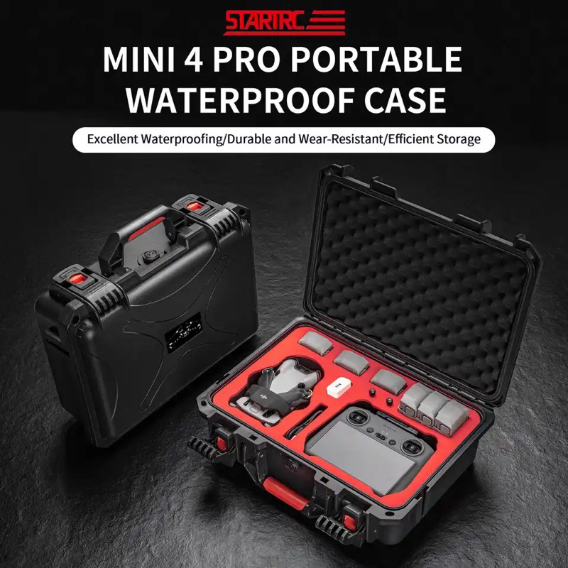 STARTRC For DJI Mini 4 Pro Hard Case Waterproof Box Portable Suitcase ...