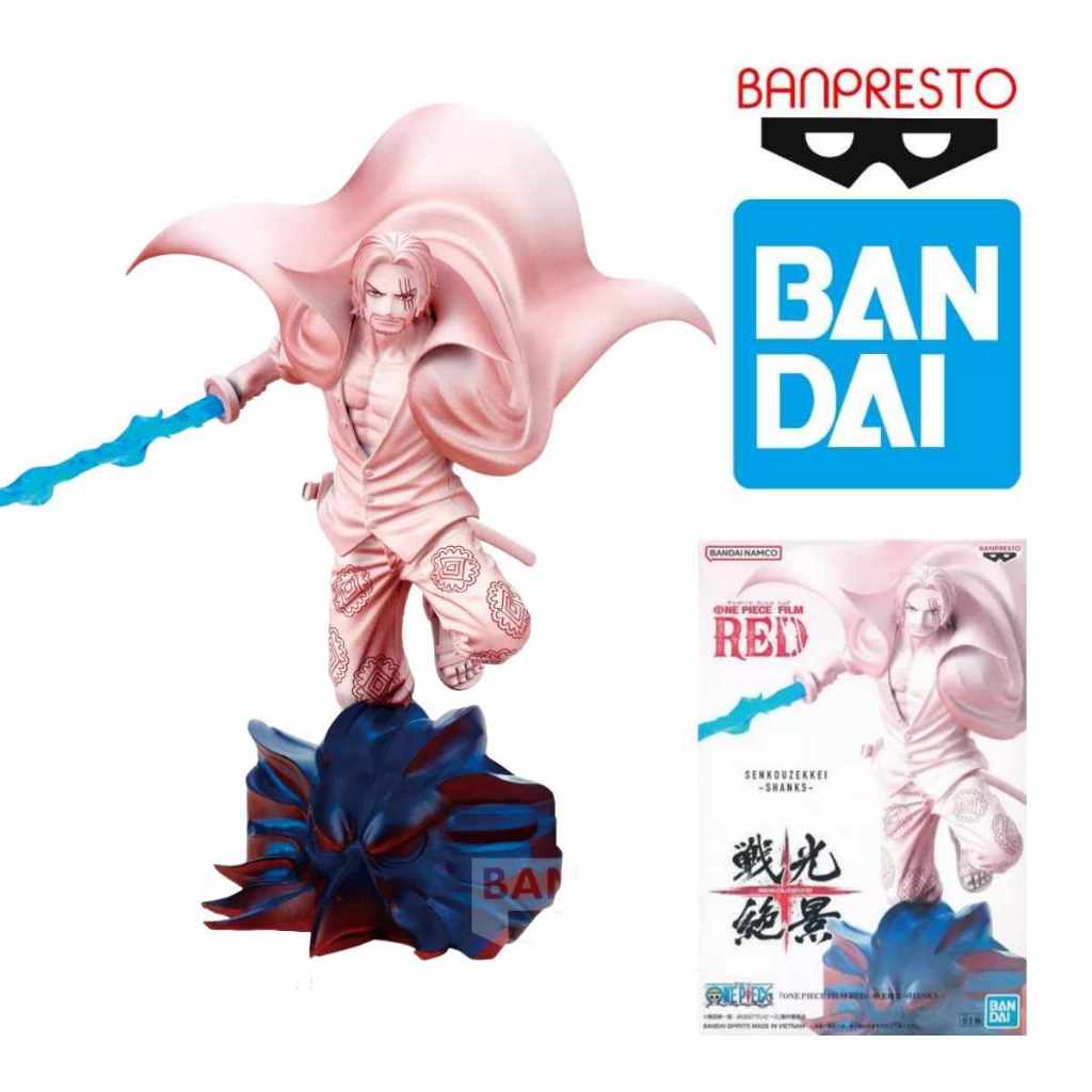 Bandai Banpresto One Piece Film Red Senkozekkei Shanks | Shopee Thailand