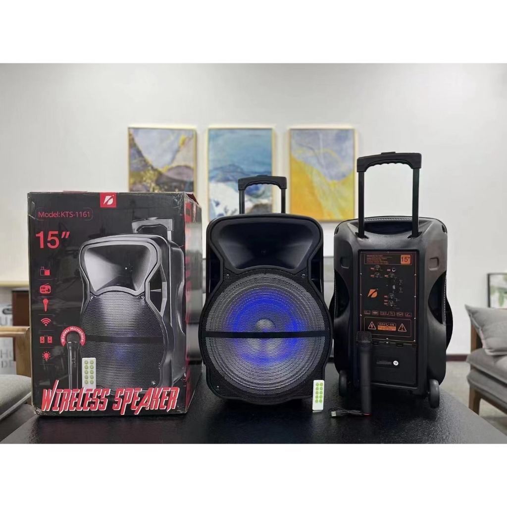 15นิ้ว รุ่นKTS-1161 ดอกใหญ่ แถมไมค์ลอย ขนาด 15 นิ้ว เสียงดี เบสแน่นๆ จัดส่งเร็ว มีสินค้าพร้อมส่ง ...