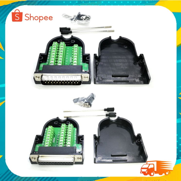 ชุดหัวประกอบ DB25 PARALLEL แบบ Terminal ขันเข้าสาย DB25 (D-SUB25 Pin ...