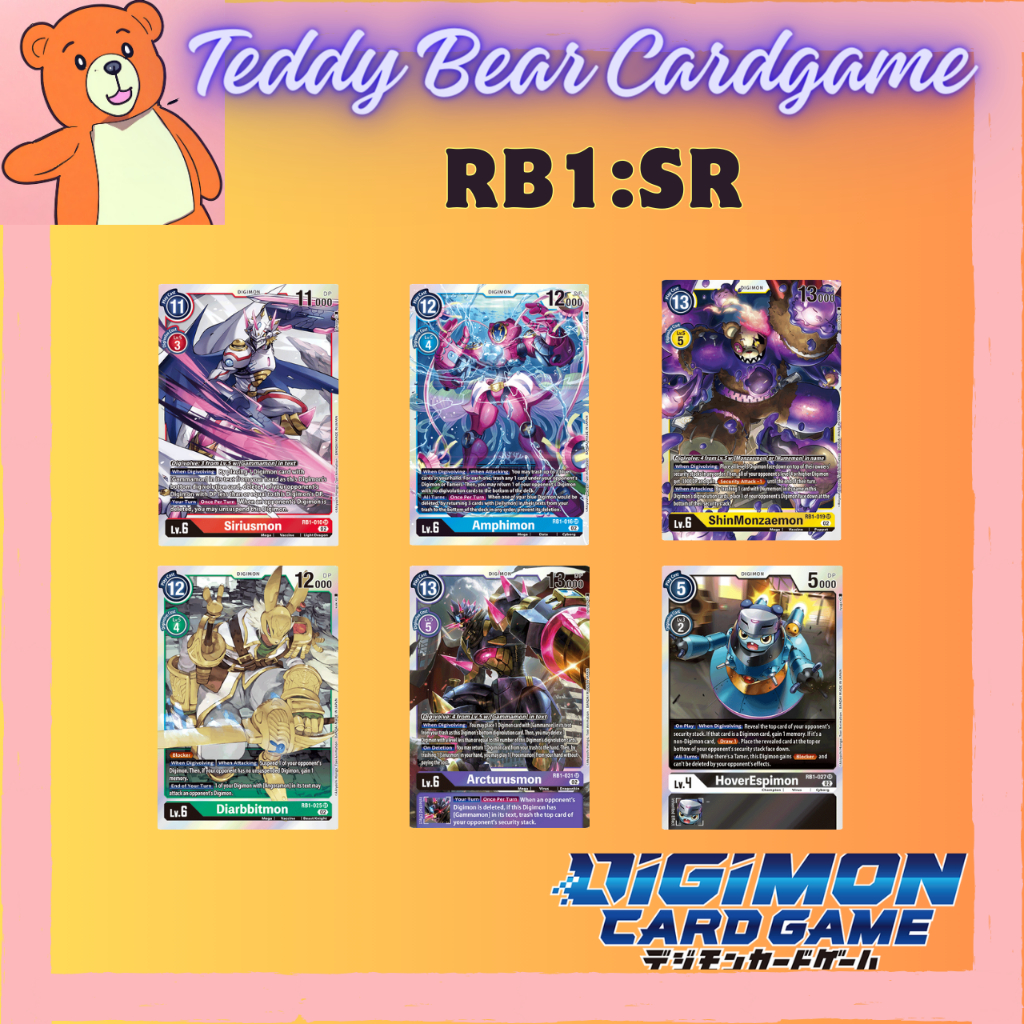 Digimon Card Game RB1 Rising Wind Rate SR | Shopee Thailand