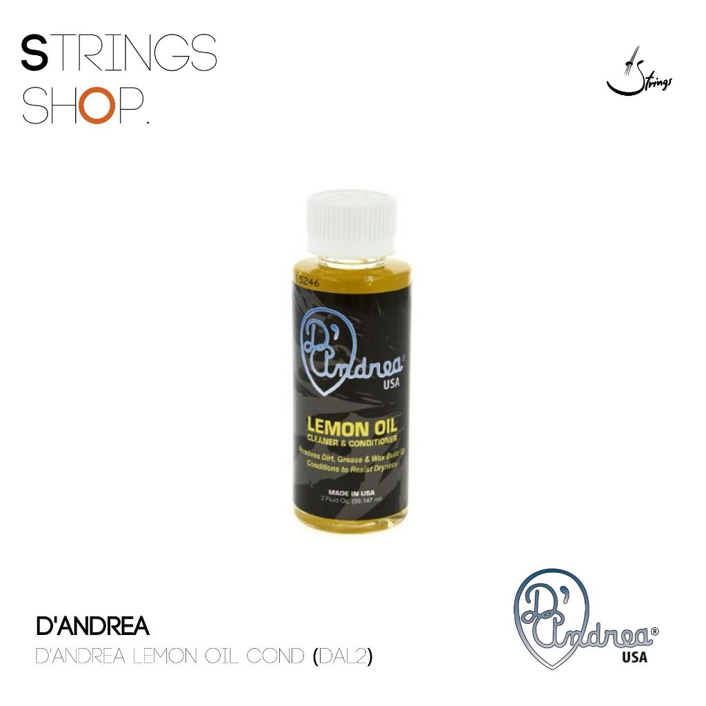 น้ำยาทำความสะอาดเฟร็ตกีตาร์ D'Andrea Lemon Oil Cond (DAL2) | Shopee ...