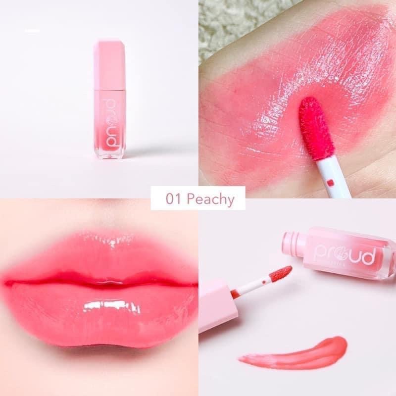ลิปพี่พราว ลิปทินท์ Deproud Jelly cut tint gloss ลิปกลอส ลิปสักปาก ...