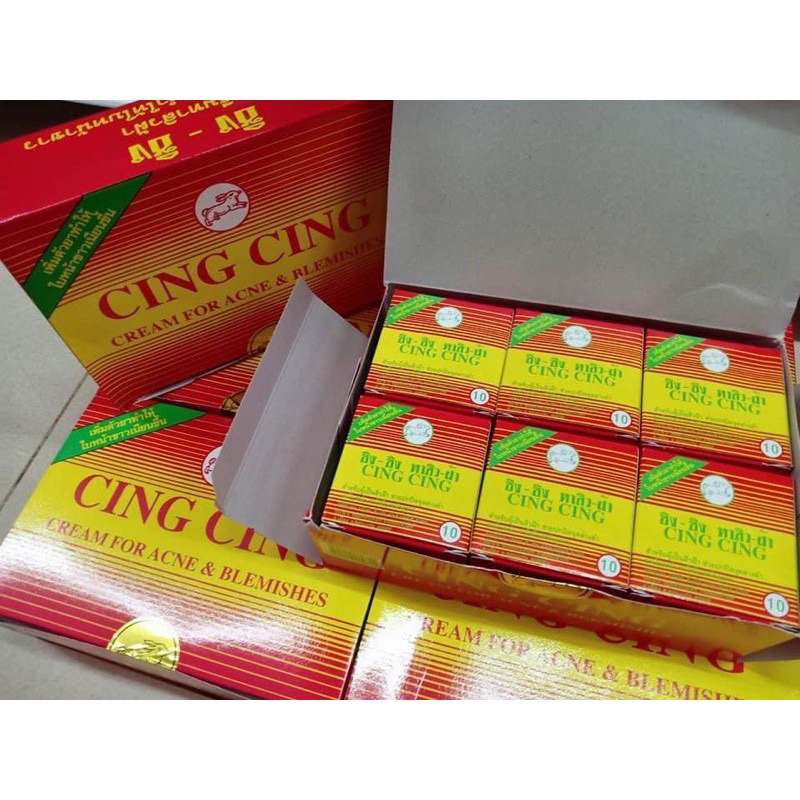 ครีมซิง ซิง Cing Cing Cream For Acne & Blemishes ครีมทาสิว ฝ้า กระ ครีมหน้าใส(ยกโหล 12 ชิ้น ...