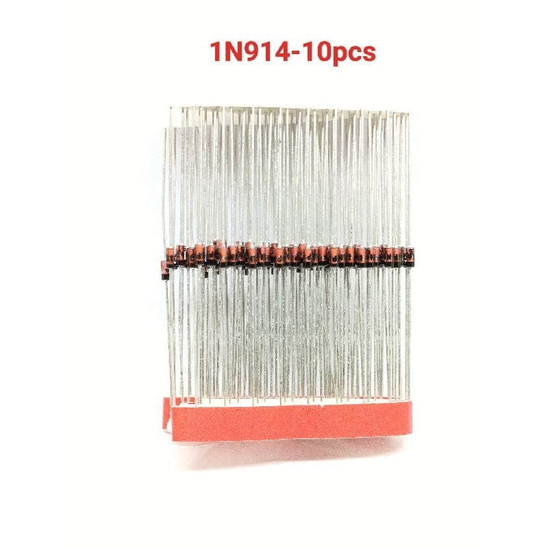 10pcs ไดโอด 1N914 Small signal fast switching diode | Shopee Thailand