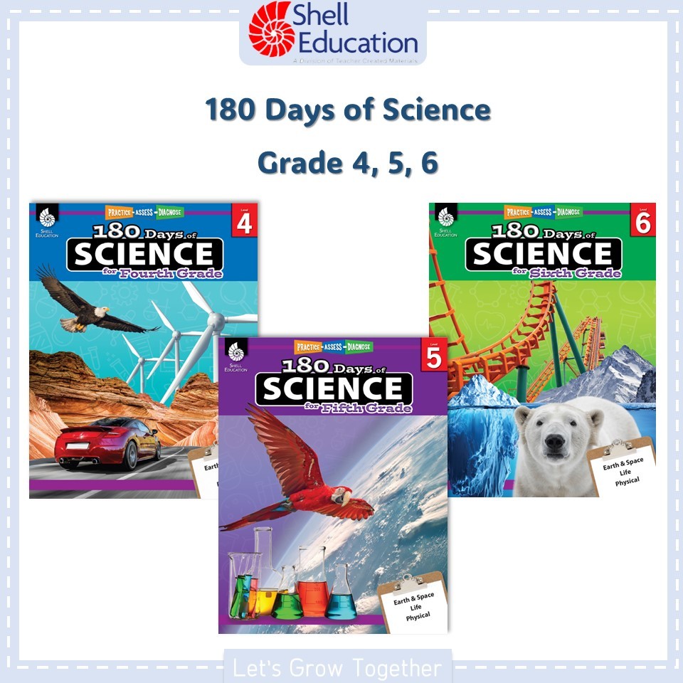 180 Days of Science Worksheet with Answer Keys แบบฝึกหัด 180 วันเรียน ...