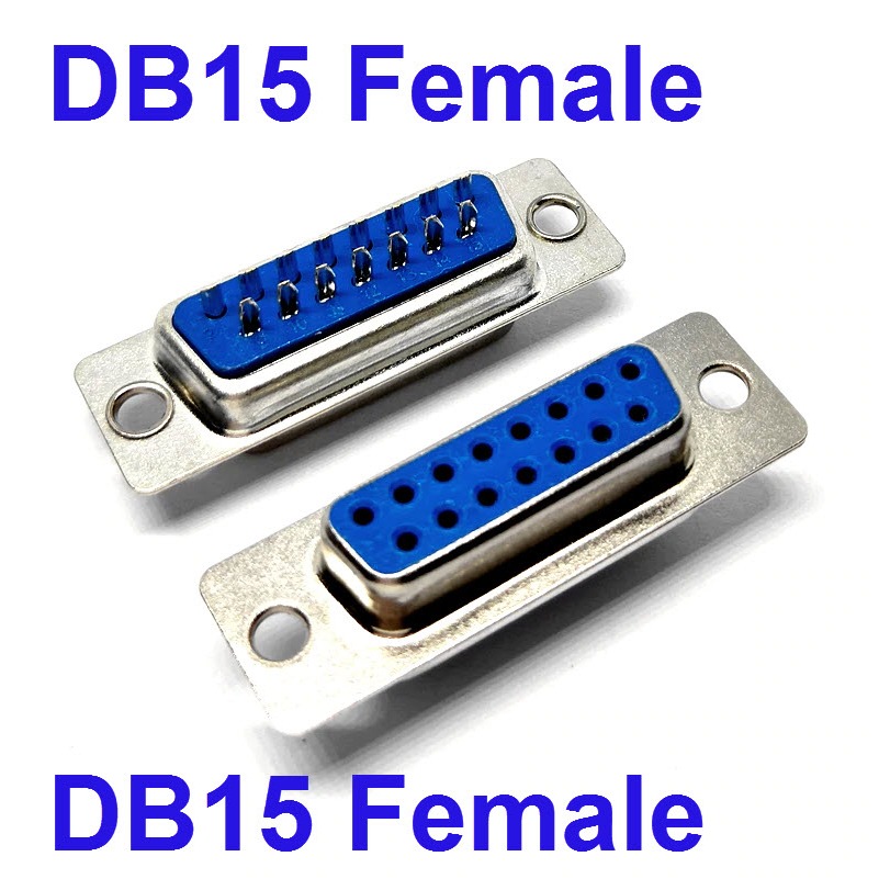 ชุดหัวประกอบ 1Sets Parallel Serial Port DB15 15Pin 15 Way D Sub Female ...