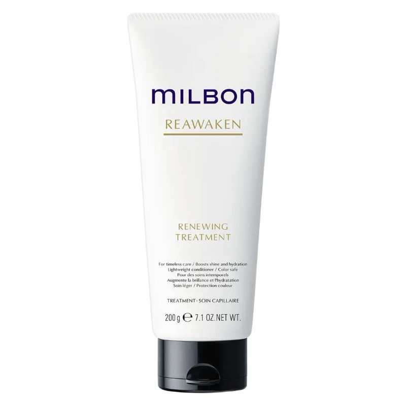 Milbon Reawaken Renewing Shampoo 200ml / Treatment 200g / Primer 120ml มิลบอล รีนิวอิ้ง แชมพู ท ...