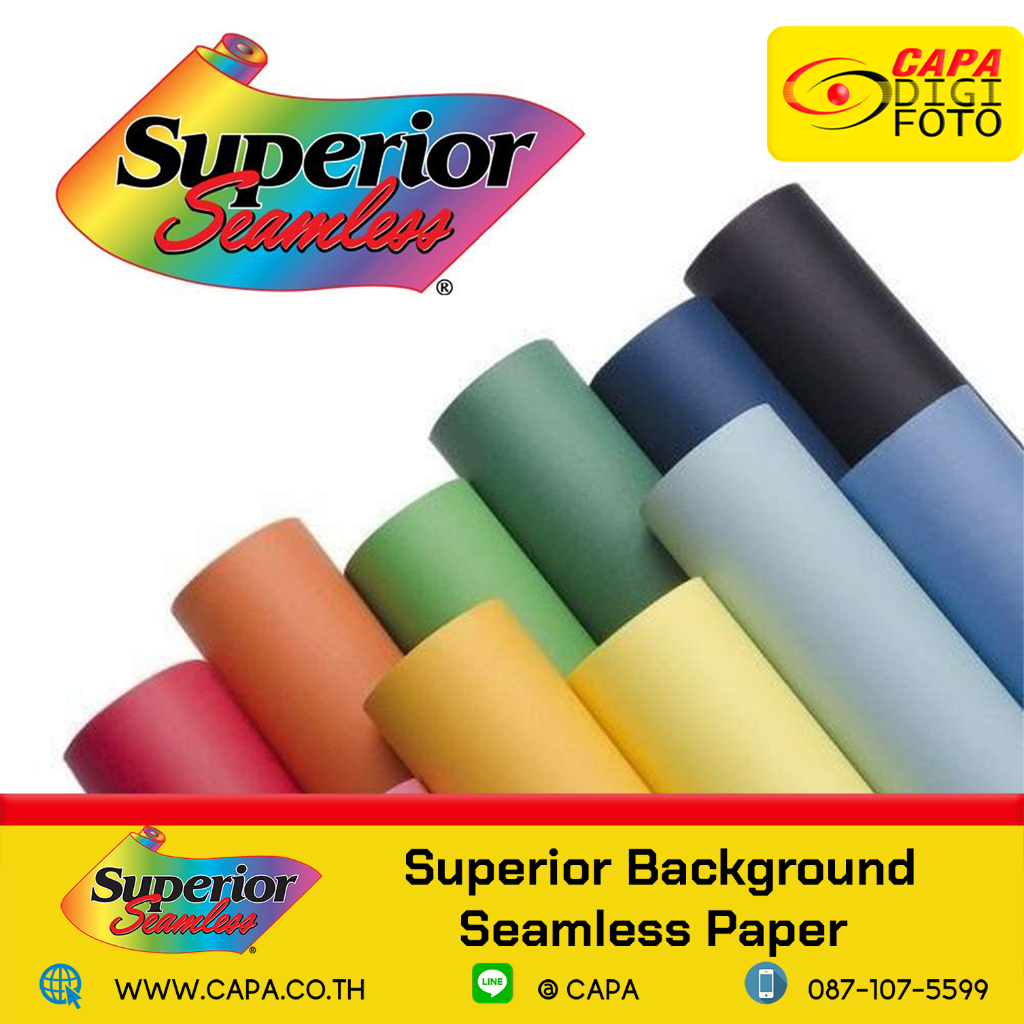 Superior Background Backdrop Seamless Paper กระดาษฉากหลังขนาด 2.7*11 ...