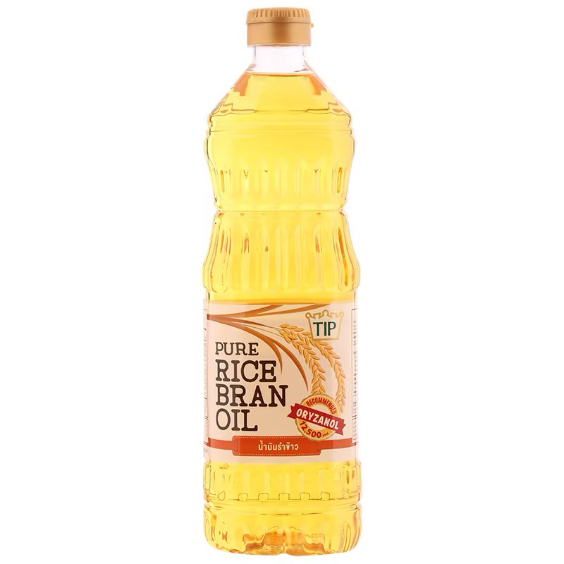 น้ำมันรำข้าว 100% ตรา ทิพ TIP PURE RICE BRAN OIL ORYZANOL 12,500 ppm ขนาด 1 ลิตร | Shopee Thailand