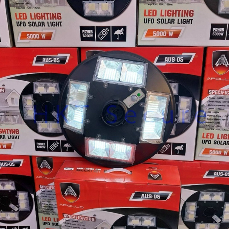 ไฟถนนโซล่าเซลล์ทรงจานบิน UFO Solar Light (ไม่รวมเสา) | Shopee Thailand