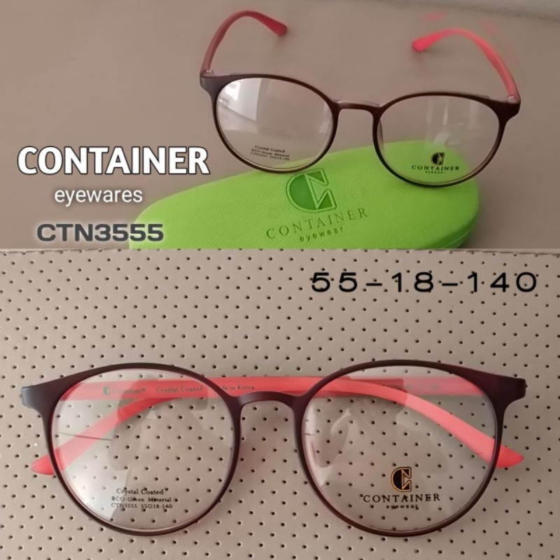 Container CTN3555 TR90 กรอบแว่นตา Korea สำหรับ แว่นสายตาสั้น สายตายาว | Shopee Thailand