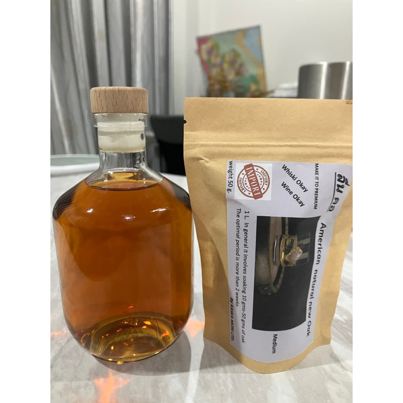 เกล็ดไม้โอ๊ค แบบแท่ง เกรด พรีเมียม AAA สำหรับบ่ม whiskyและwine ของแท้ ...