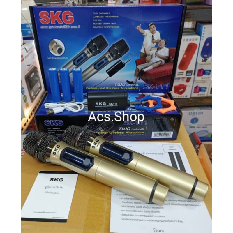 *พร้อมส่ง SKG-ไมโครโฟนแบบมือถือ/TWO Wireless | Shopee Thailand
