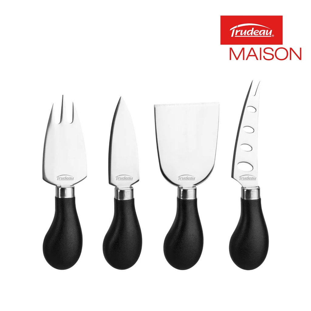 TRUDEAU MAISON SET OF 4 SPECIALTY CHEESE KNIVES มีดเสิร์ฟชีส เซท 4 ด้าม ... TRUDEAU MAISON SET OF 4 SPECIALTY CHEESE KNIVES มีดเสิร์ฟชีส เซท 4 ด้าม ...