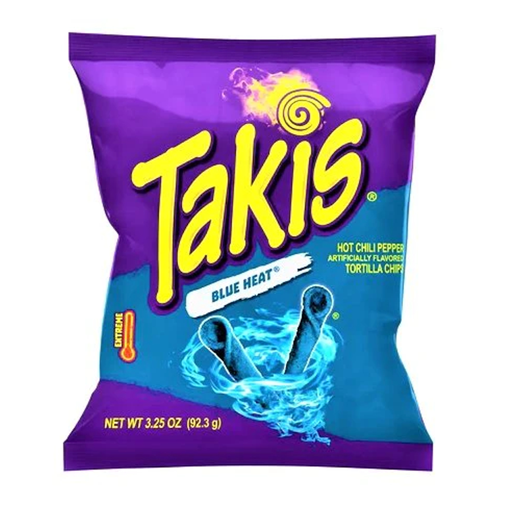 Takis Blue Heat 92.3g 3.25oz Takis ห่อใหญ่ ขนม ขนมแท่ง ขนมข้าวโพด | Shopee Thailand
