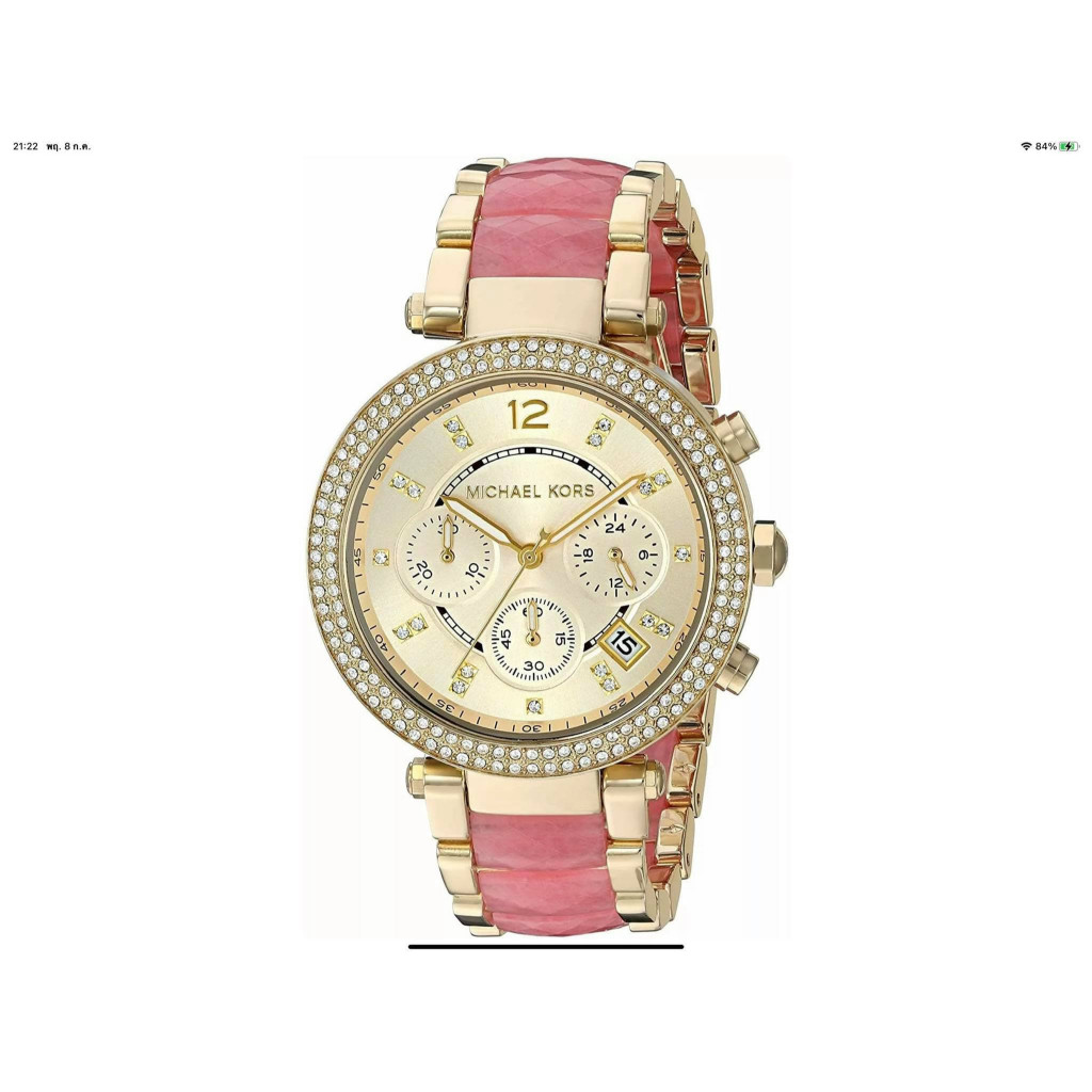 นาฬิกา MICHAEL KORS WOMEN'S MK6363 PARKER QUARTZ CHRONOGRAPH พร้อมกล่อง ...
