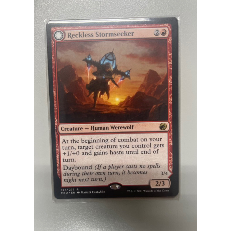 การ์ด MTG Reckless Stormseeker Red Magic the Gathering EDH รุ่น MID สภาพ Nm | Shopee Thailand
