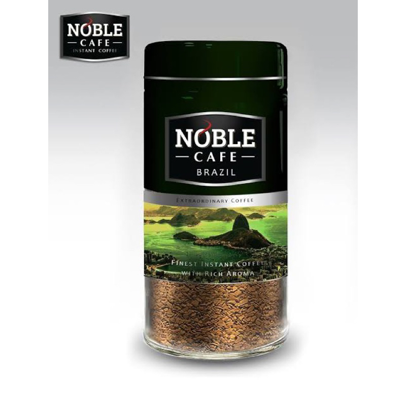 Noble cafe brazil instant coffee 100g. โนเบิ้ลคาเฟ่ กาแฟบราซิลชนิดฟรีซด ...