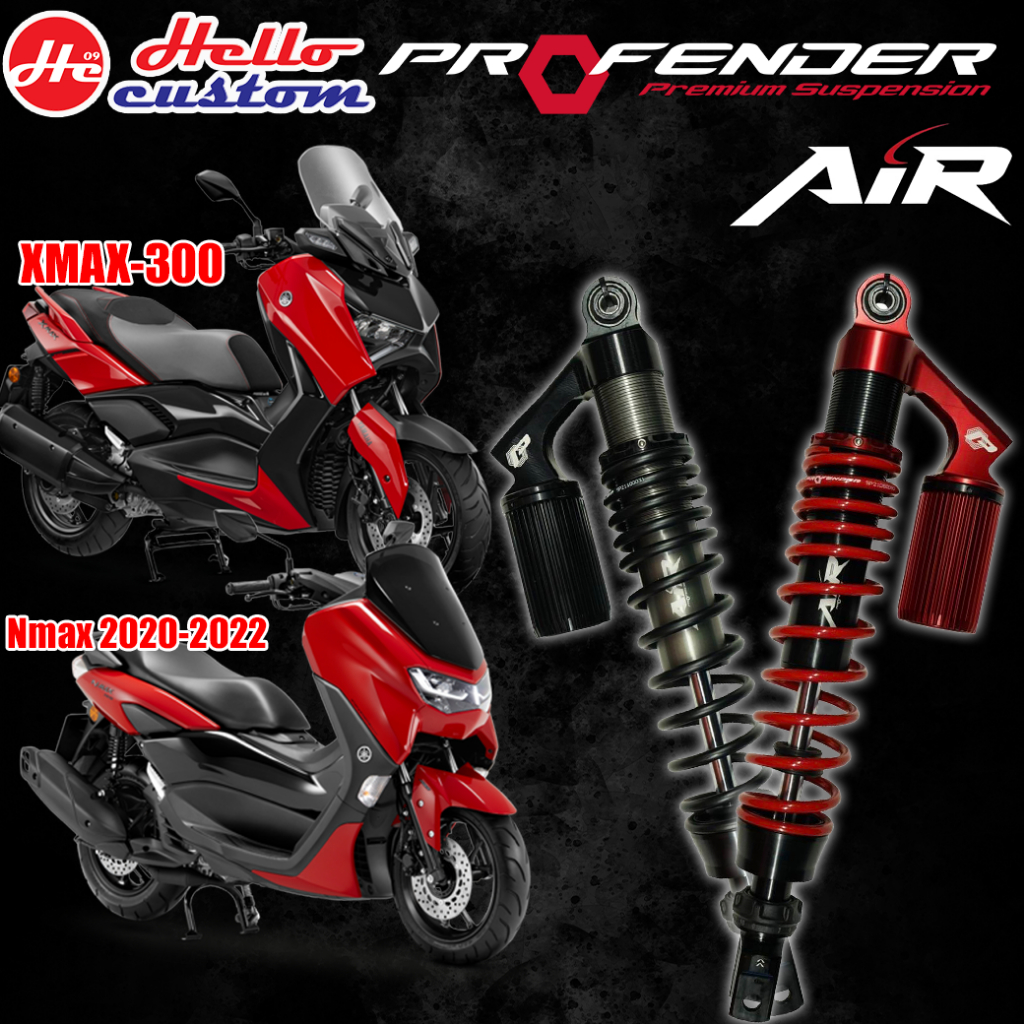 โช๊คหลัง Profender รุ่น AIR Xmax 300 / Nmax 2020 - 2022 ปรับ2จุด รับ ...