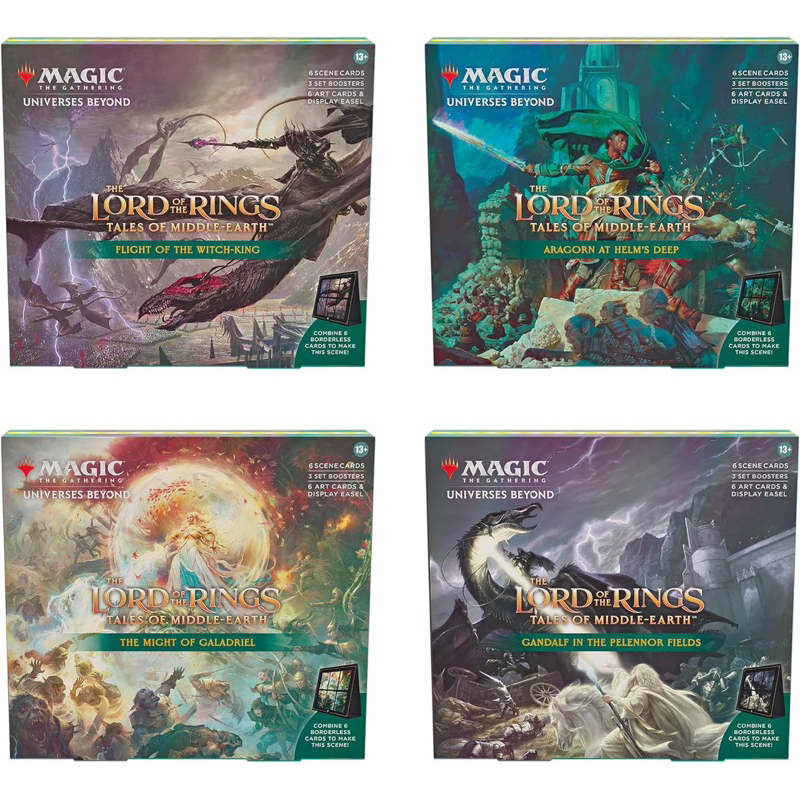 MTG The Lord of The Rings: Tales of Middle-Earth Scene Boxes - All 4 ...