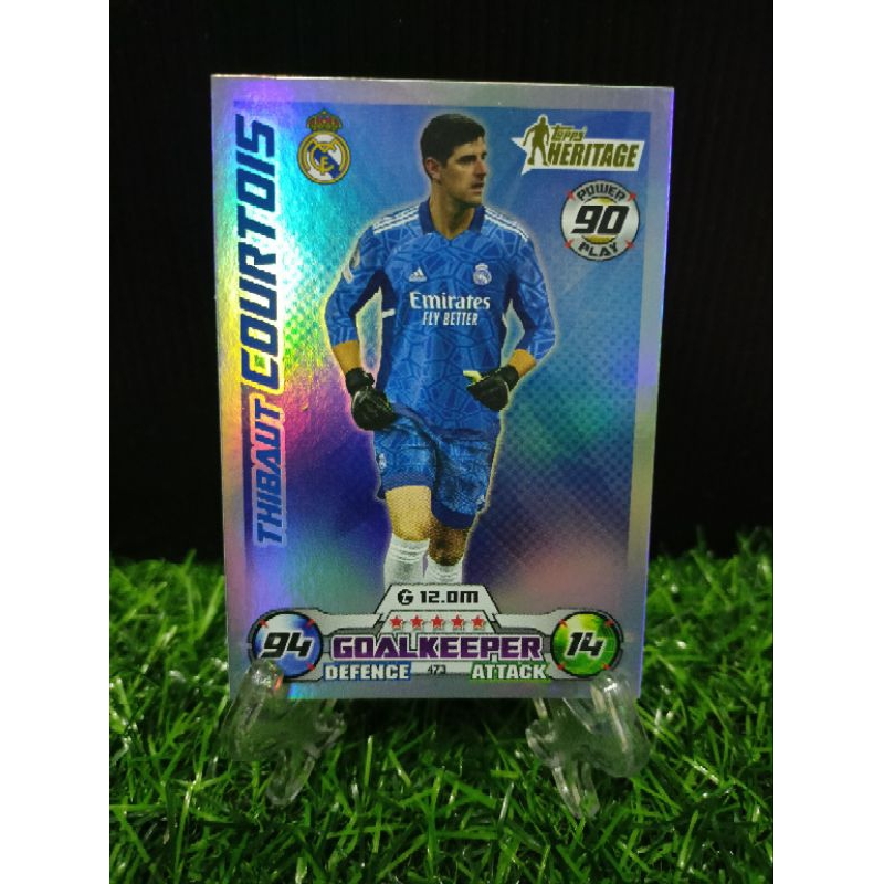 MATCH ATTAX 2022/23 22/23 THIBAUT COURTOIS HERITAGE CARD NO 473. Real ...