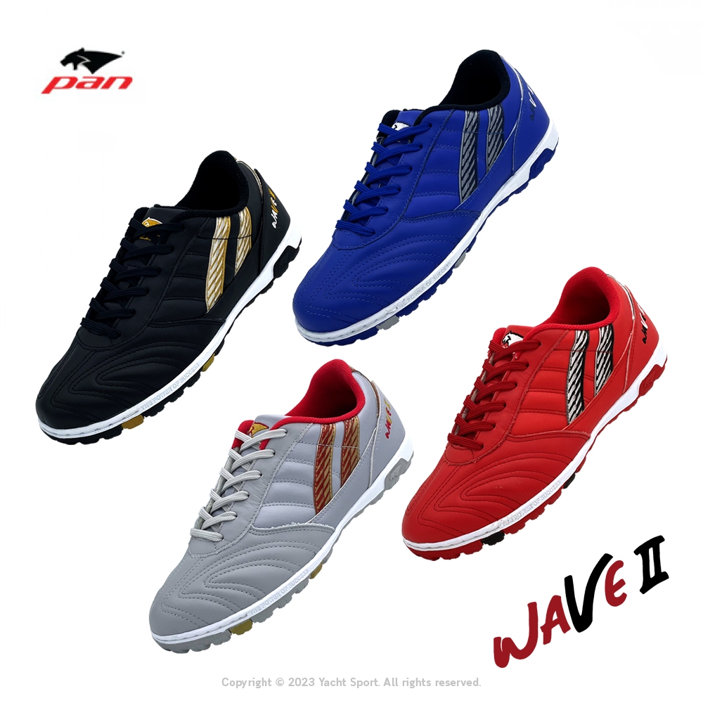 รองเท้าฟุตบอล ร้อยปุ่ม PAN รุ่น WAVE II TURF SOCCER รหัส PF15NX (หนัง ...