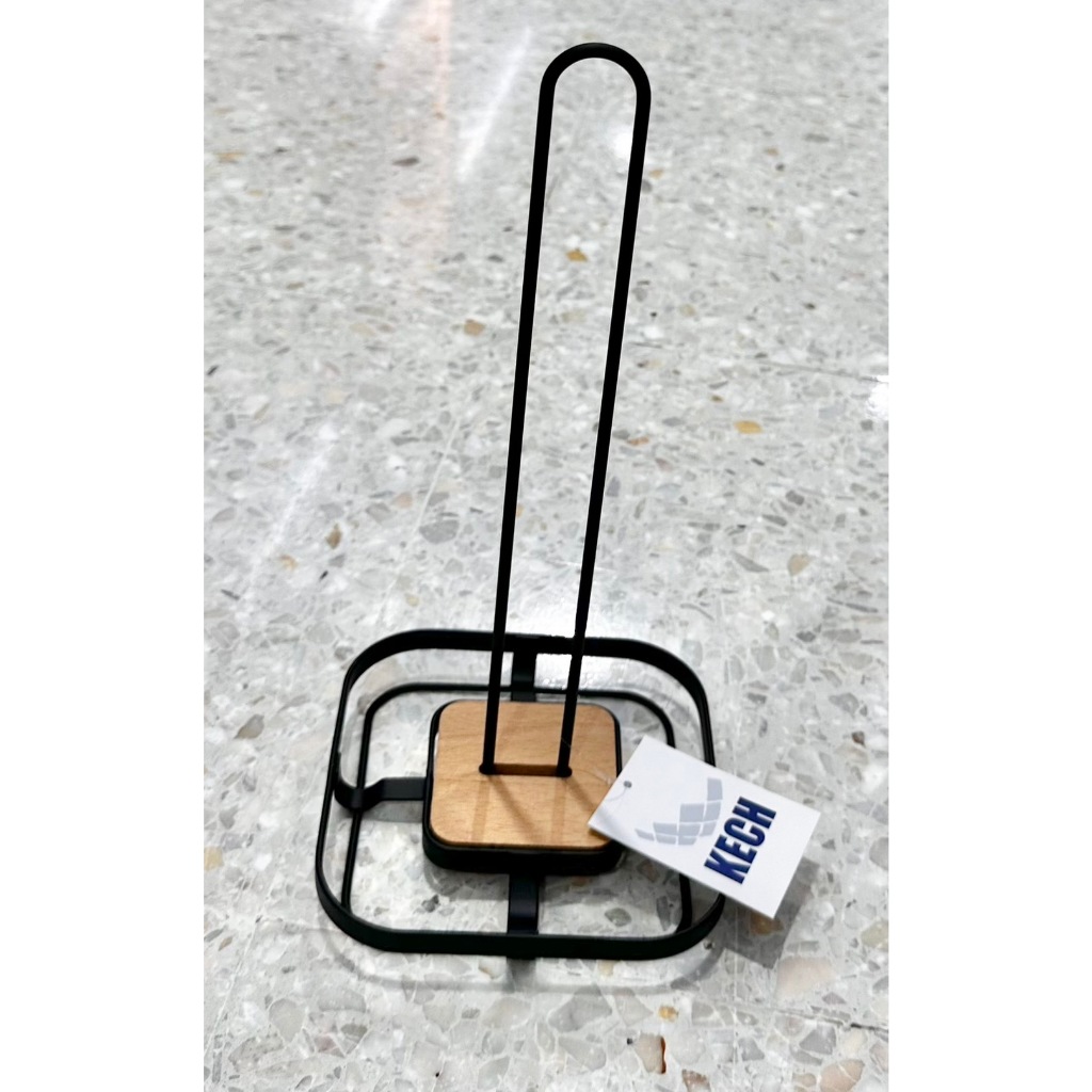 KECH ที่ใส่ทิชชู่ม้วน สำหรับเช็ดมือ แบบเหลี่ยม สีดำ น้ำหนักเบา สวยงาม ...