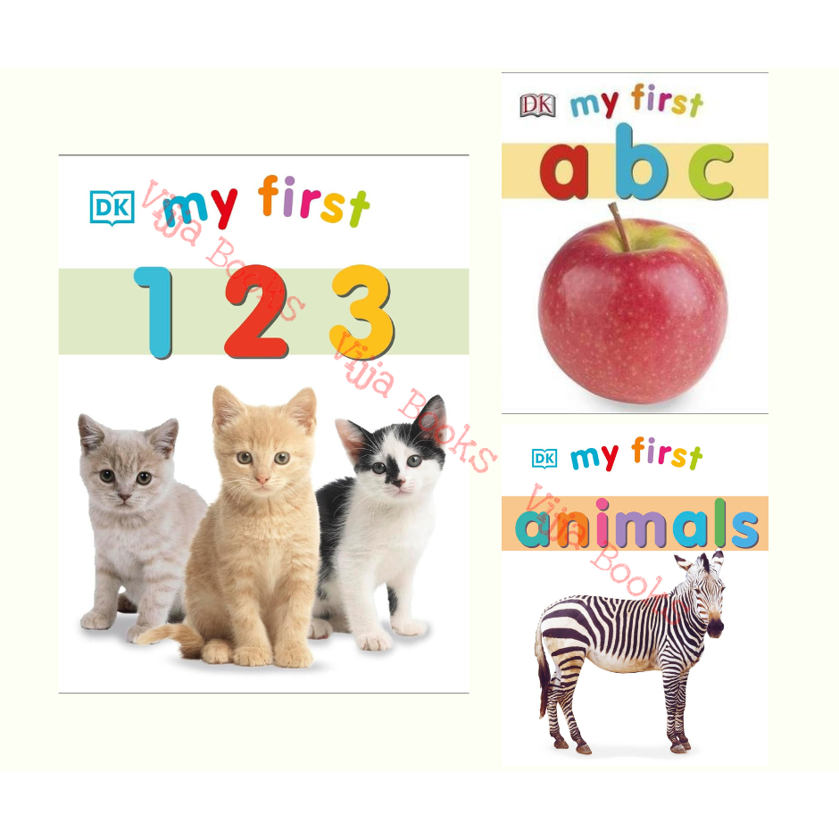 DK My First 123 ABC Animals หนังสือเด็ก ตัวเลข ตัวอักษร สัตว์ ภาพจริง ...
