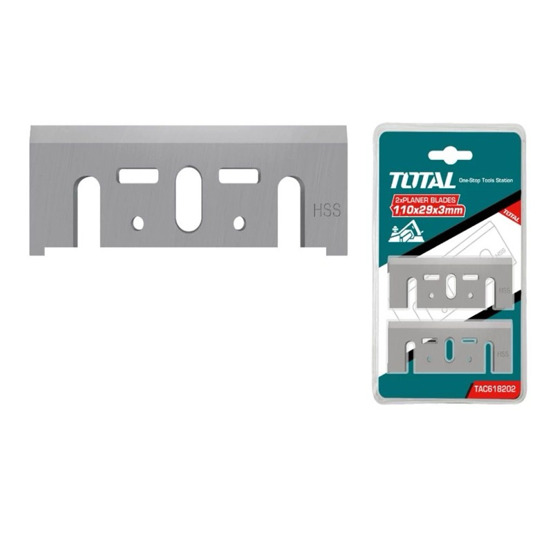 Total ใบมีดกบใสไม้ 3 นิ้ว ขนาด 82 x 29 x 3.0 มม. (แพ็คละ 2 อัน) รุ่น ...
