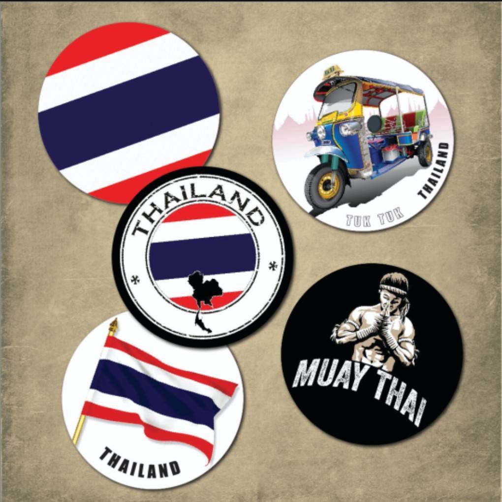 ++เป็นชุดถูกกว่า++MAGET SEA THA FLAG 5pcs. แม่เหล็กติดตู้เย็น ชุด ธง ...