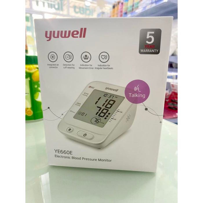 เครื่องวัดความดัน Yuwell รุ่น YE660E รับประกันศูนย์5ปี | Shopee Thailand