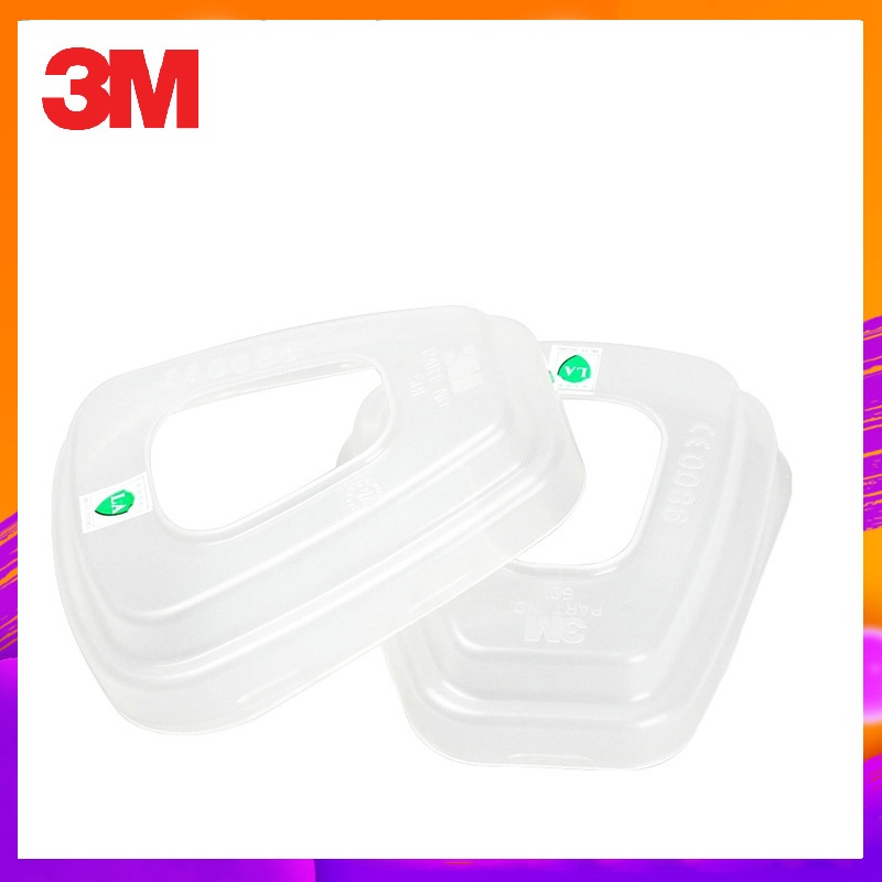 3M 501 หน้ากากกรองฝ้าย ฝาครอบพลาสติก อุปกรณ์เสริมหน้ากากป้องกันแก๊สพิษ ...