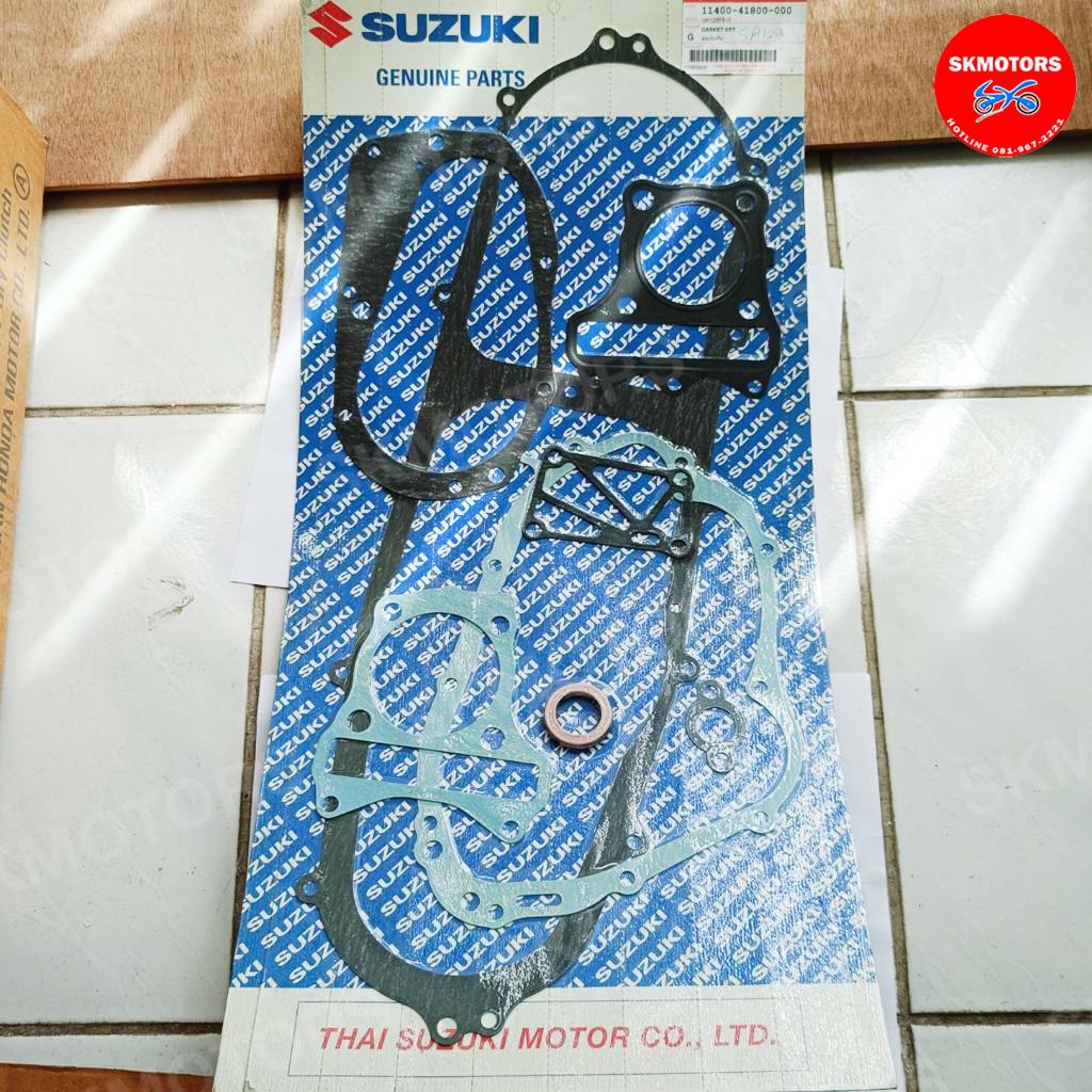 ชุดปะเก็นใหญ่ รหัส 11400-41800-000 สำหรับรถรุ่น SUZUKI UK125FS-G อะไหล่ ...